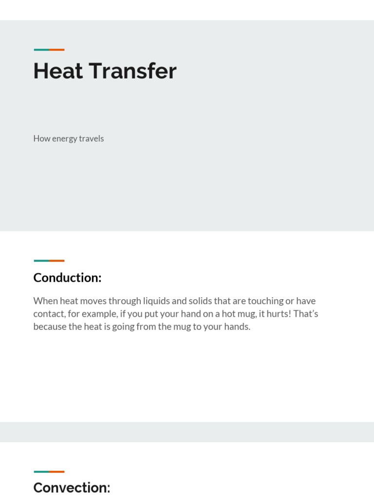 Heat Transfer: Conduction, Convection, Radiation | PDF