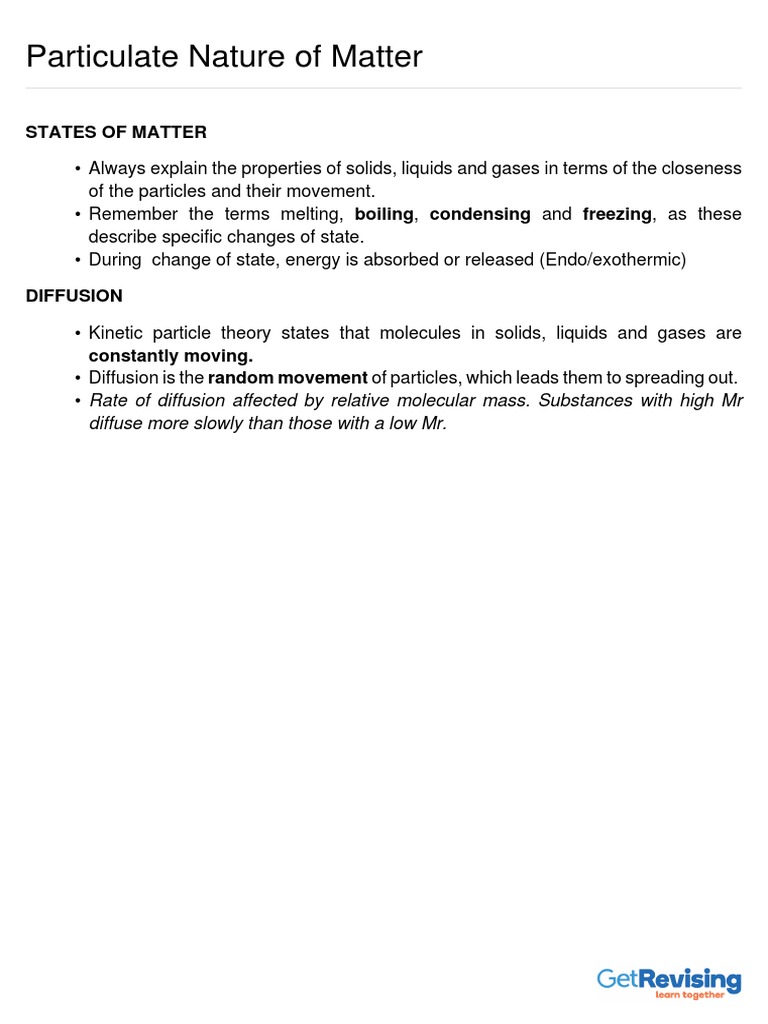 Nature of Matter | PDF