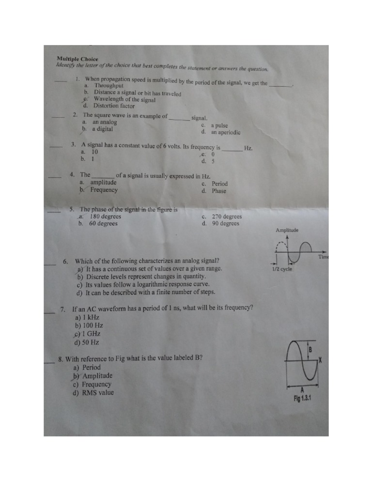 Comp1153-1201, Intro To Rf-Wireless Communication, Test Help | PDF