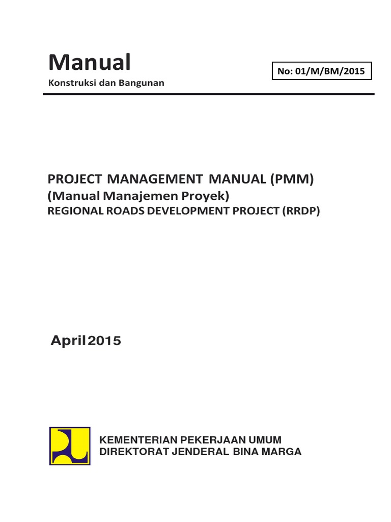 Project Management Manual (PMM) - RRDP PDF | PDF