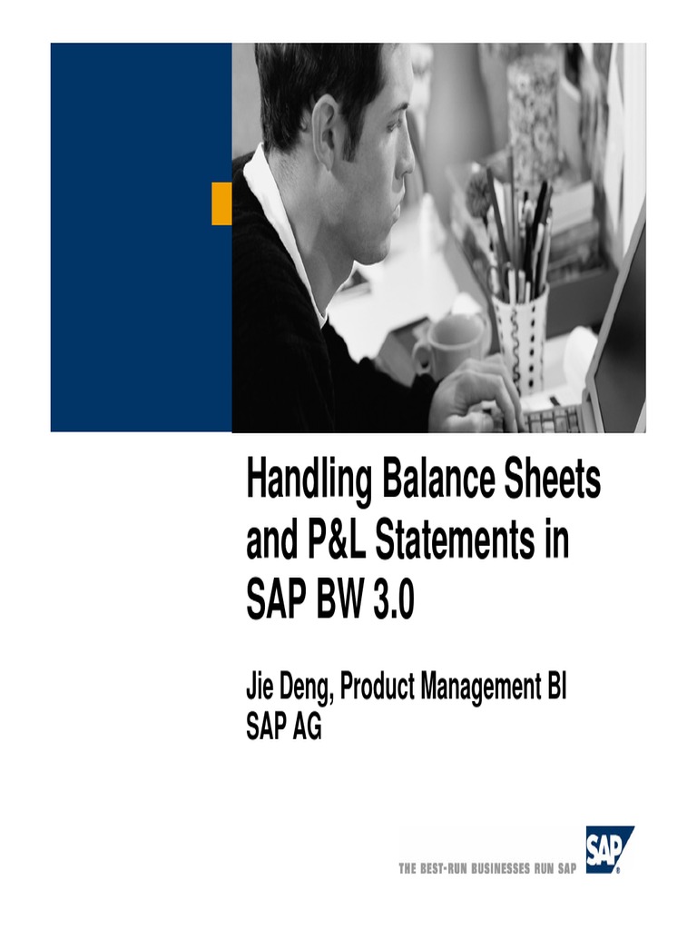 948 Handling Balance Sheets and Pal Statements in Sap BW 30 PDF ...