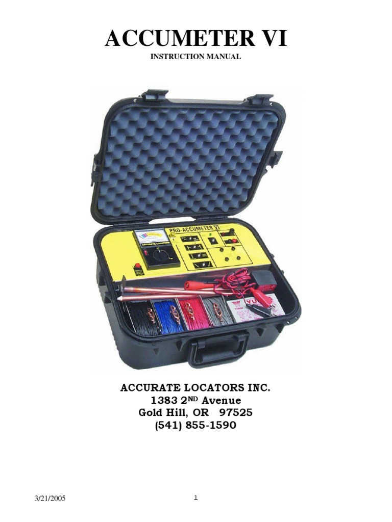 Manual de Instrucciones Accumeter VI | PDF | Coloide | Corriente eléctrica