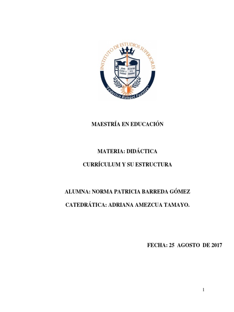 Act - 2 Norma Barreda Gomez | PDF | Plan de estudios | Aprendizaje