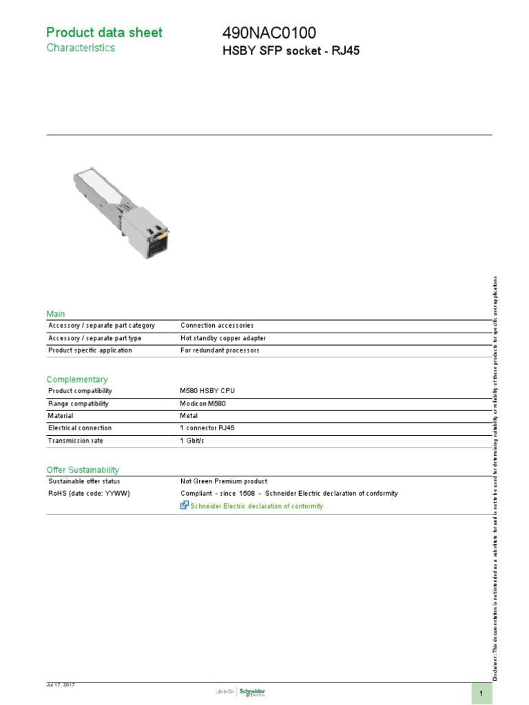Modicon M580 - EPac Controller - 490NAC0100 | PDF Modicon M580 - EPac Controller - 490NAC0100 | PDF