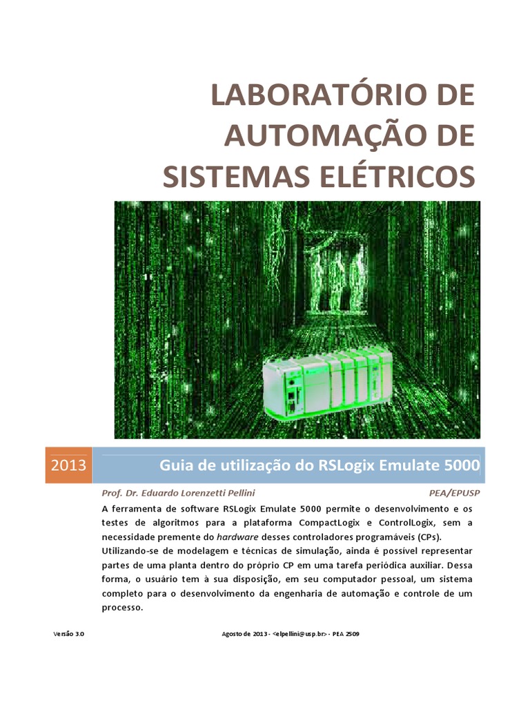Guia do RSLogix Emulate 5000 | PDF | Programas | Hardware de computador