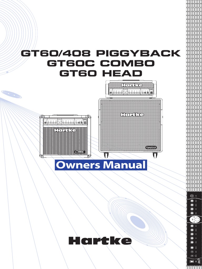 Hartke gt60c Manual en FR de Es It 28602 PDF | PDF | Headphones | Amplifier