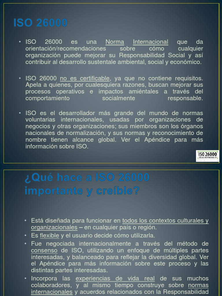 Iso 26001 | PDF | Responsabilidad social corporativa | Toma de decisiones