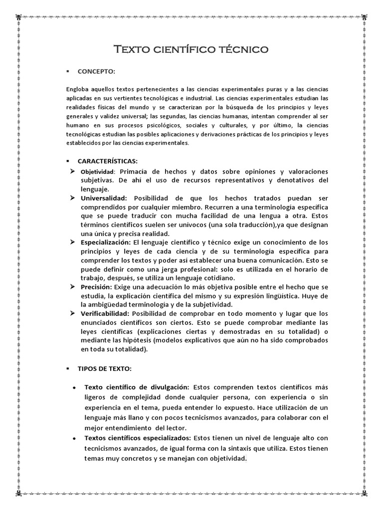 Textos Tecnicos Cientificos Ejemplos - abstractor Textos Tecnicos Cientificos Ejemplos - abstractor