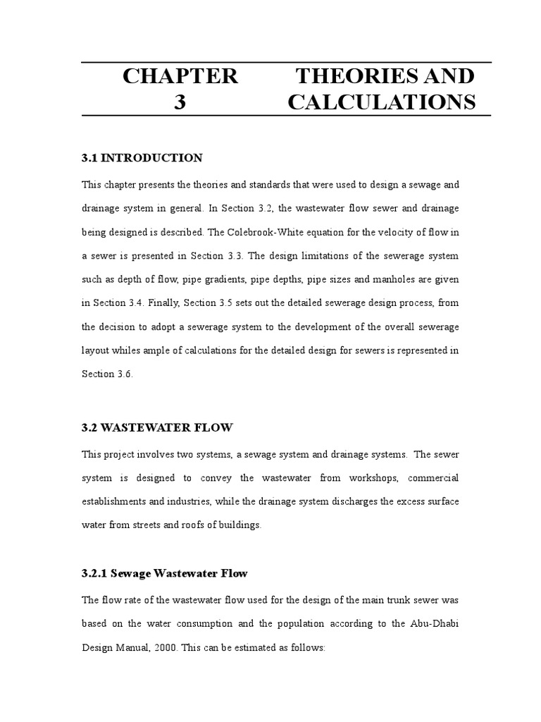 Sewage and Drainage System Design Guide | PDF | Sanitary Sewer | Sewage