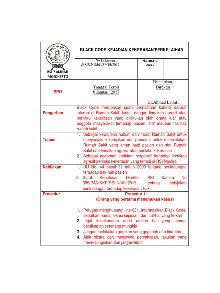 Spo Black Code | PDF