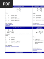 Radiography Formula | PDF | Attenuation | Radiography