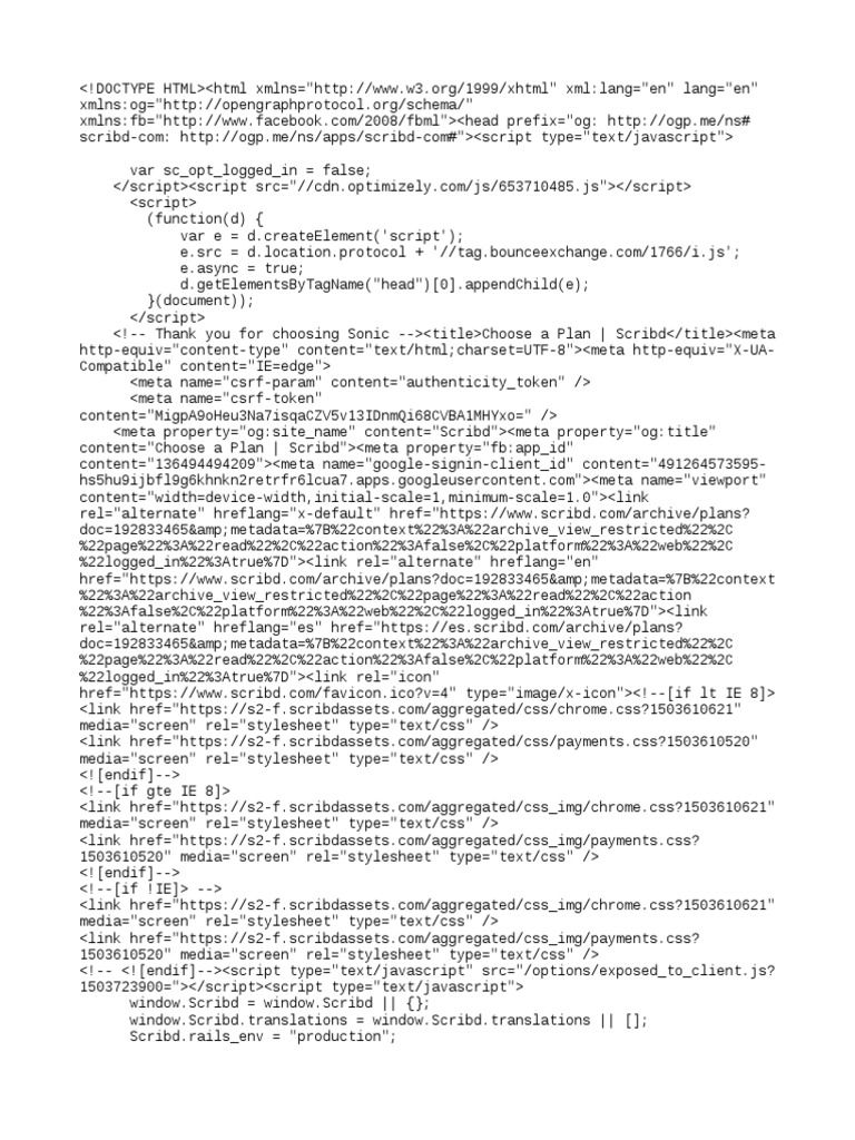 Plans | Download Free PDF | Hypertext | Web Development