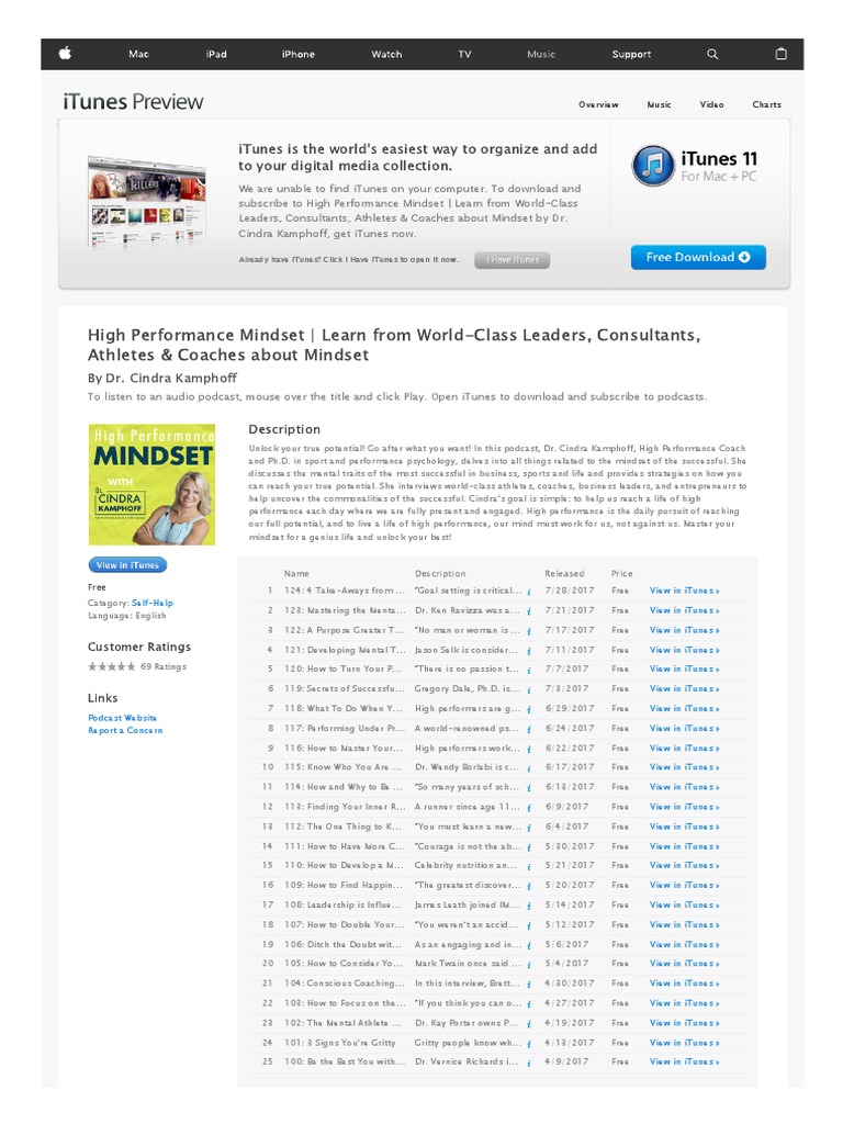 High Performance Mindset | PDF | Apple Store | Apple Inc.
