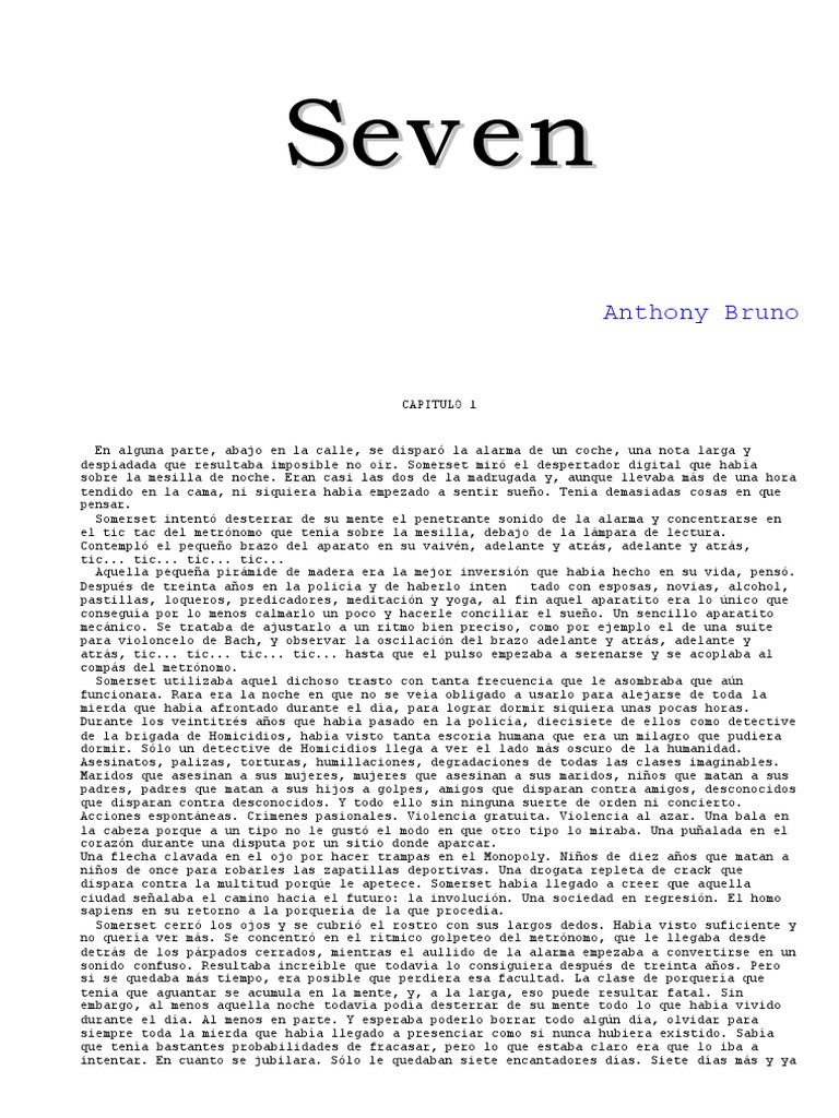 Anthony Bruno - Seven PDF | PDF