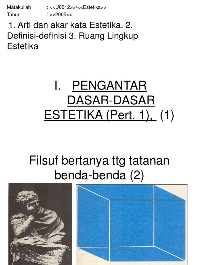 Estetika | PDF