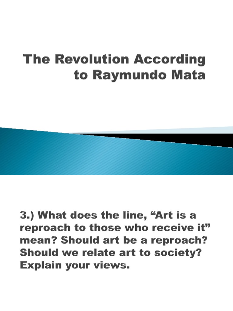 The Revolution According To Raymundo Mata | PDF