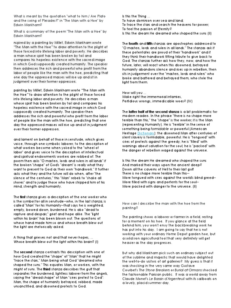 Analysis | PDF | Poetry | God