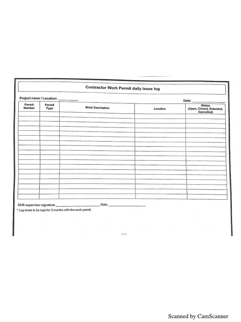 Permit Log - 1 PDF | PDF