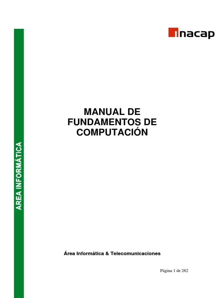 Manual de Fundamentos de Computacion V3.1 PDF | PDF | Ascii | Inteligencia artificial