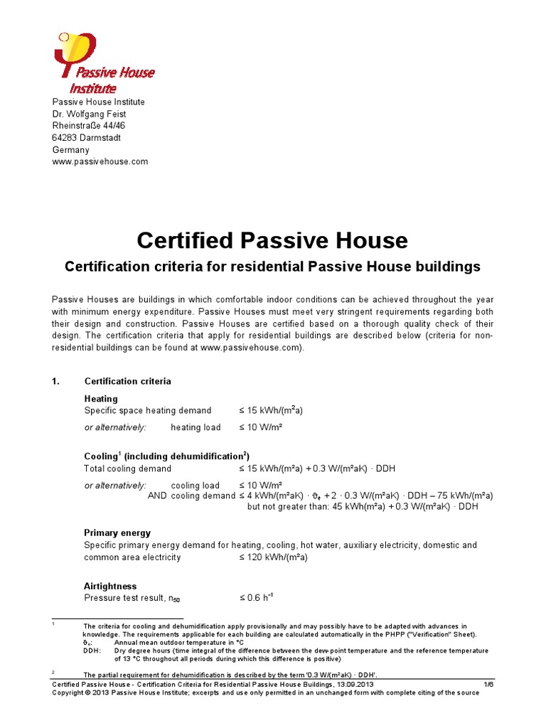 03 Certification Criteria Residential en | PDF | Hvac | Ventilation ...