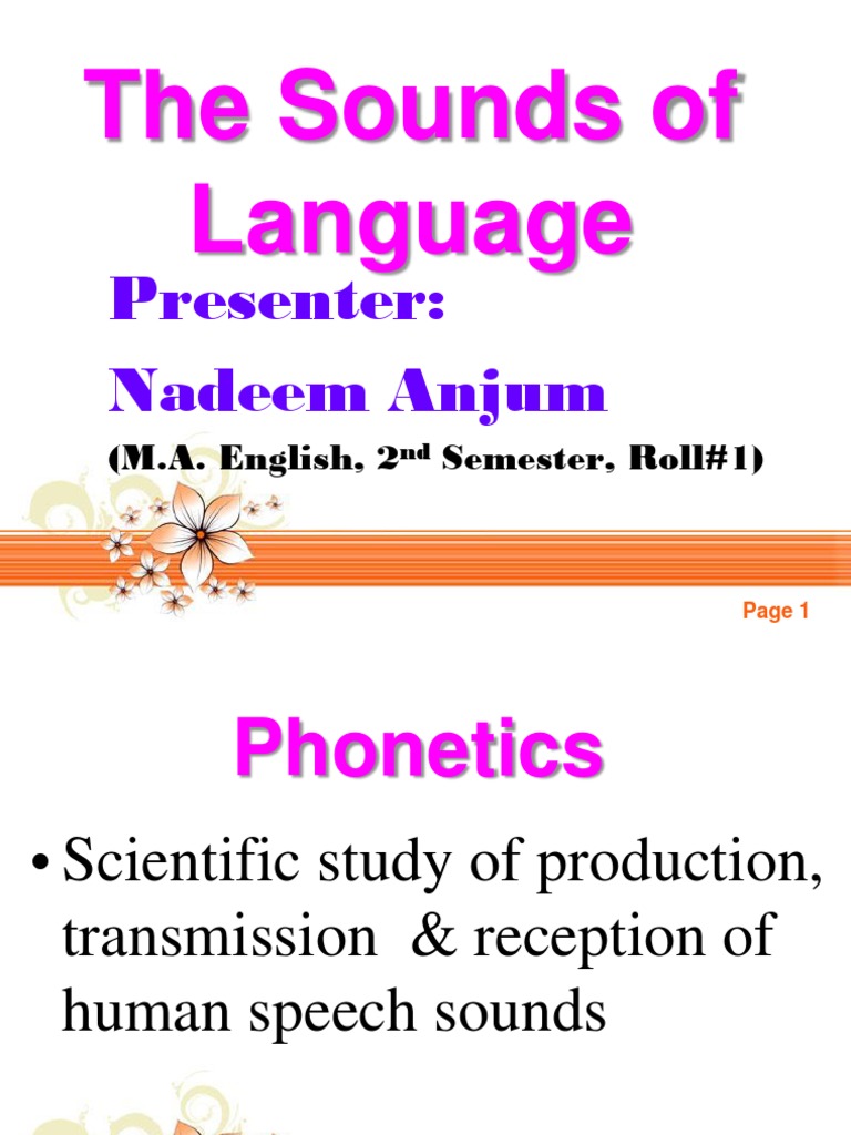 Understanding Phonetics: Sounds of Language | PDF | Consonant | Languages
