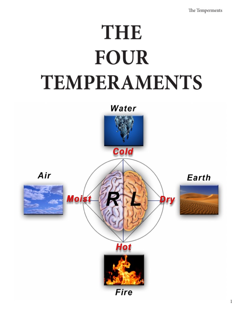 4 Temperments | PDF | Temperament | Lateralization Of Brain Function