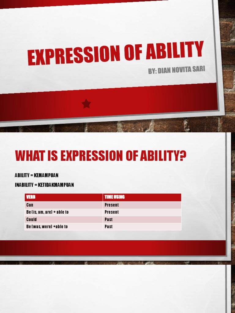 Expression of Ability | PDF