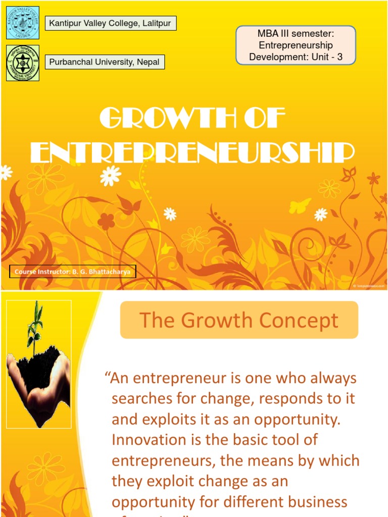 Entrepreneurship and Economic Growth | PDF | Non Governmental ...