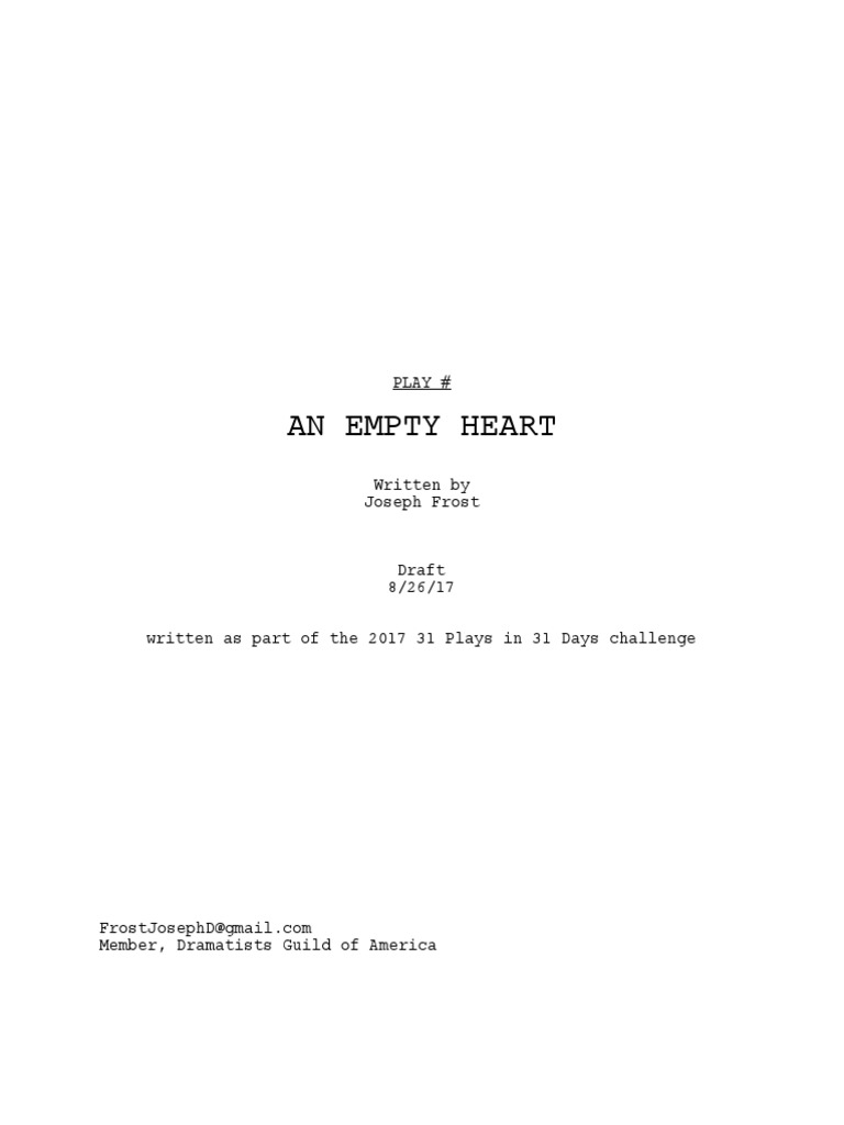 An Empty Heart | PDF