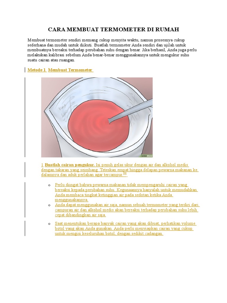 Termometer DIY: Panduan Praktis | PDF
