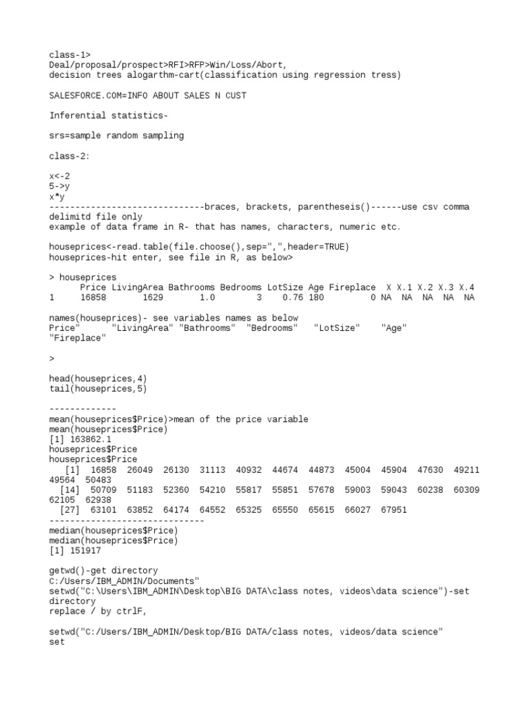 Clodes Class Data Science | PDF | Statistical Hypothesis Testing ...