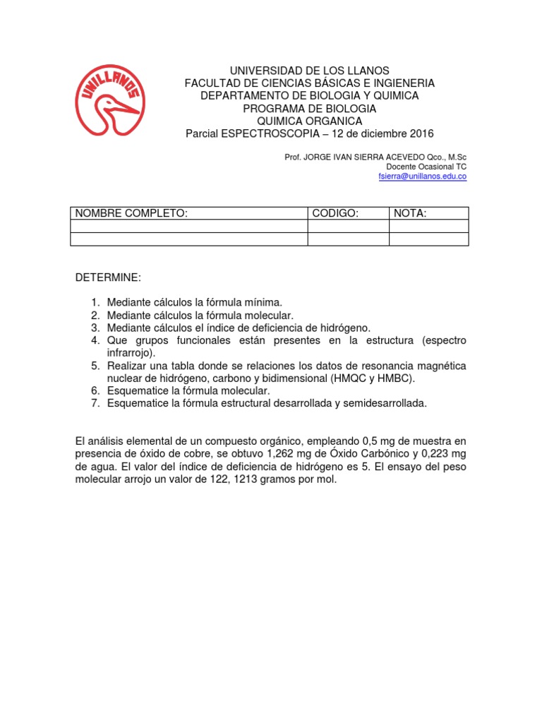 Trabajo Final Quimica Organica | PDF | Hidrógeno | Mole (Unidad)