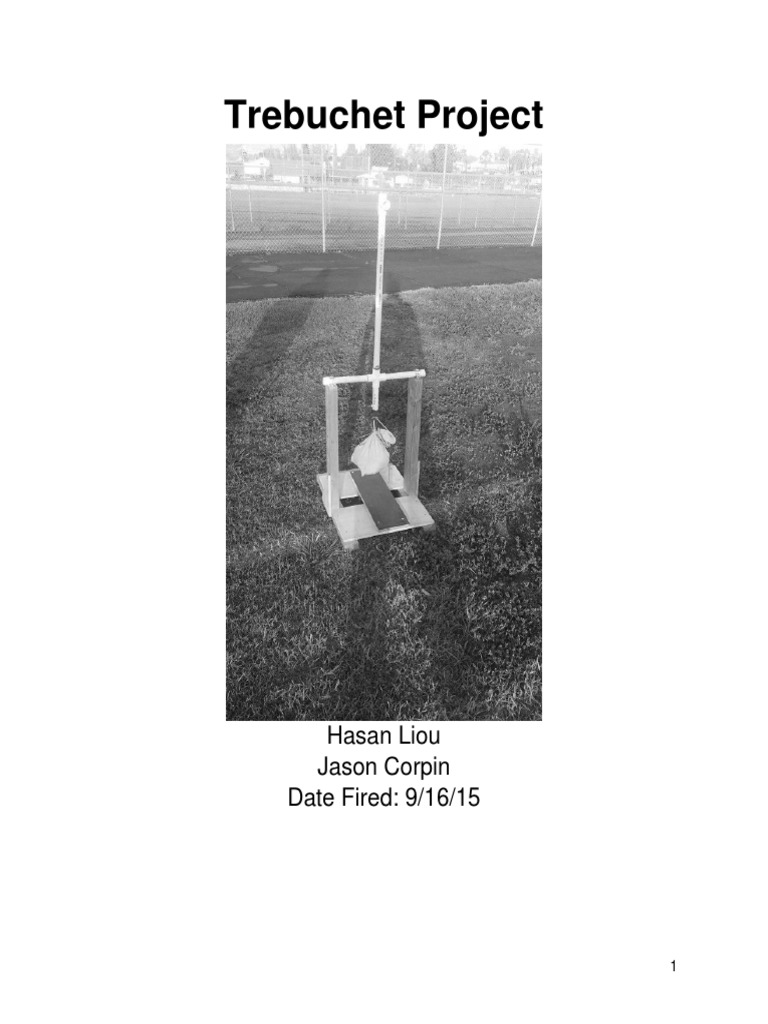 Trebuchet Lab Final | PDF | Acceleration | Velocity