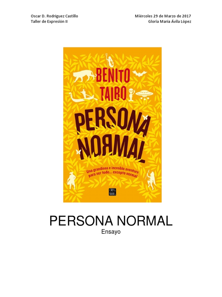 Persona Normal | PDF | Lectura (proceso)