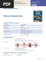 MSDS Impala Thinner | PDF | Griya & Taman | Kesehatan Holistik