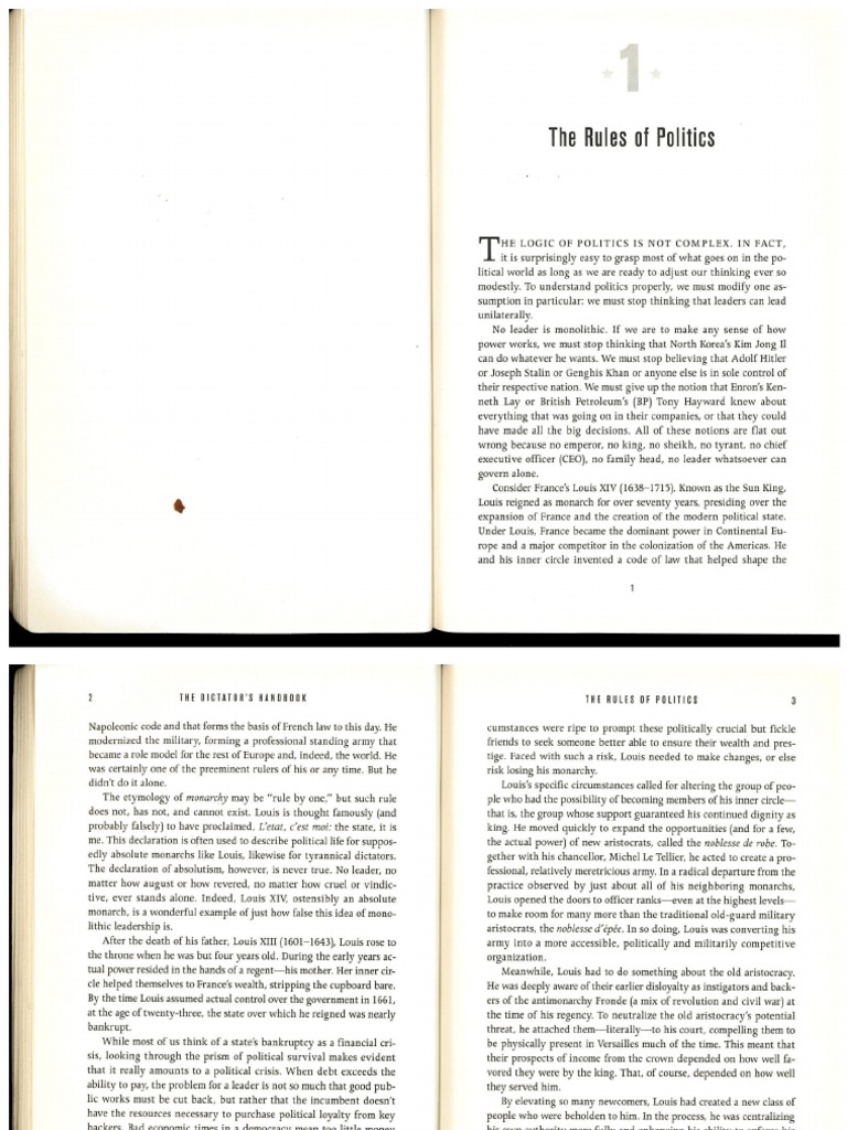 The Dictator's Handbook | PDF