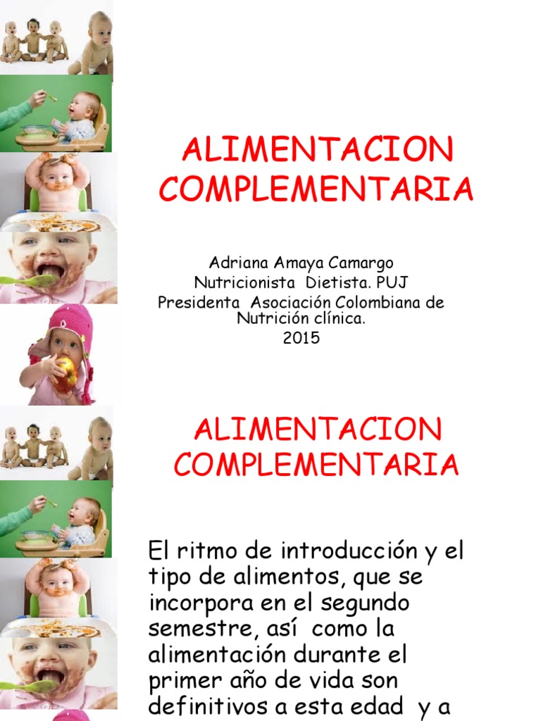 Alimentacion Complementaria | PDF | La leche materna | Alimentos