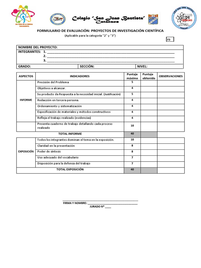 Evaluación de Proyectos Científicos | PDF | Science | Ciencia cognitiva