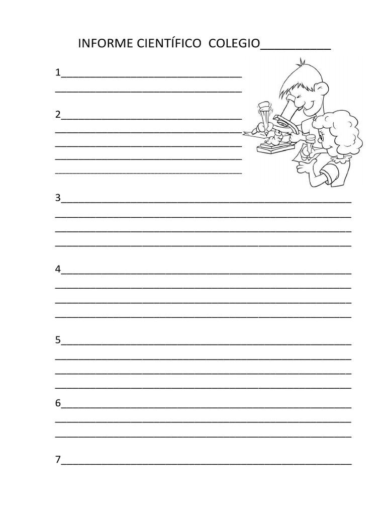 Informe Científico Escolar | PDF