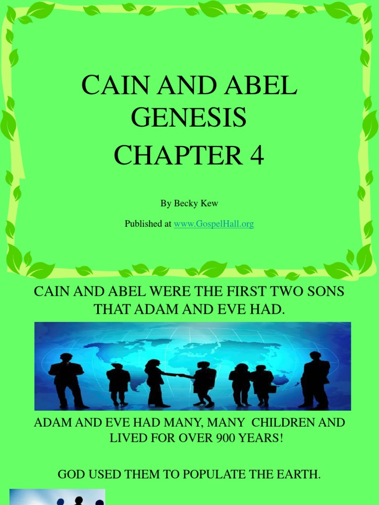 Cain and Abel: A Children's Lesson | PDF | Cain And Abel | Christianity