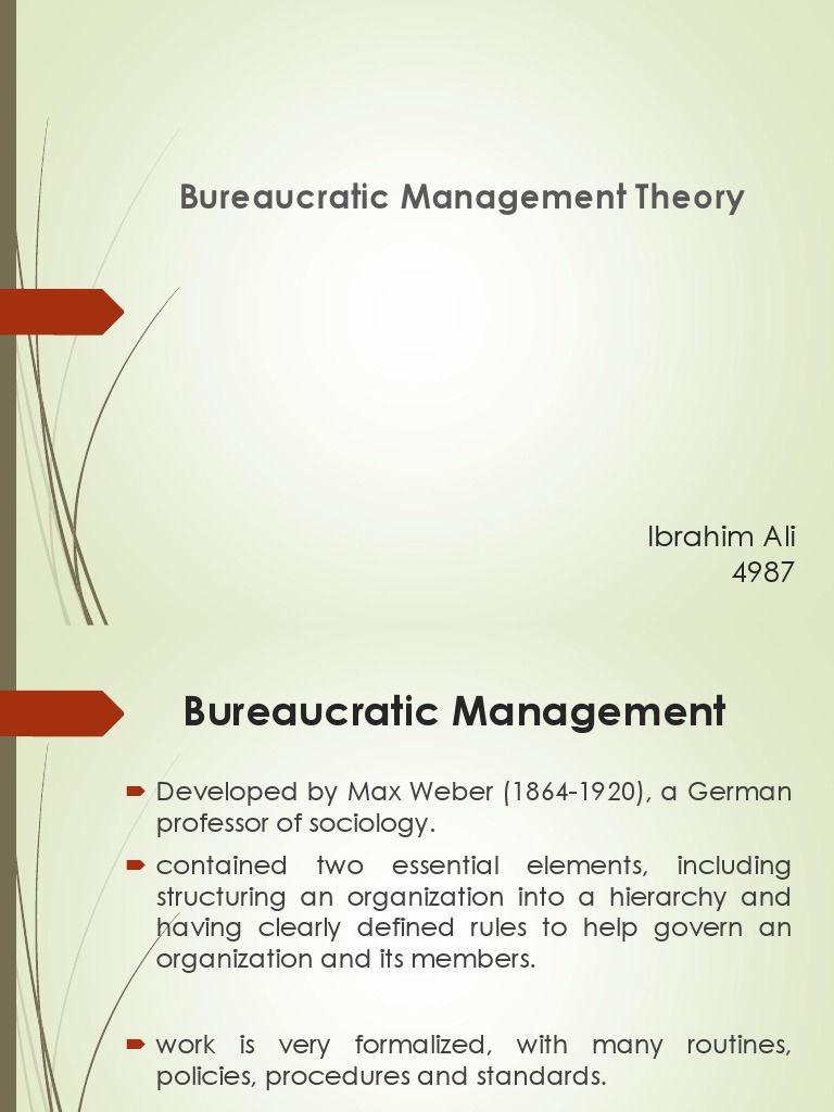 Bureaucratic Management Theory Explained | PDF | Career & Growth | Business