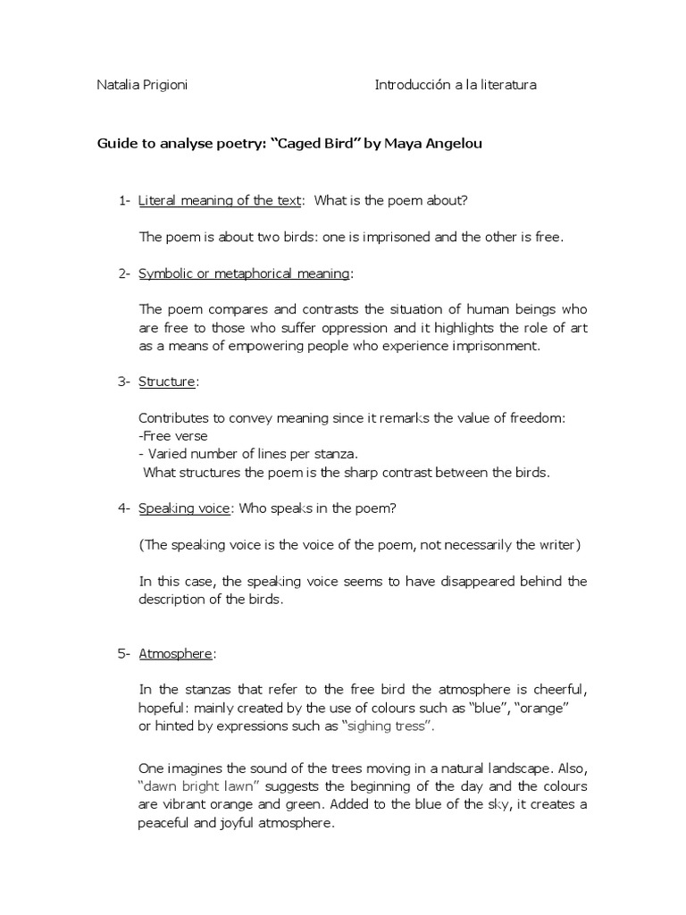 Guide To Analyse Poetry | PDF | Poetry | Cognitive Science