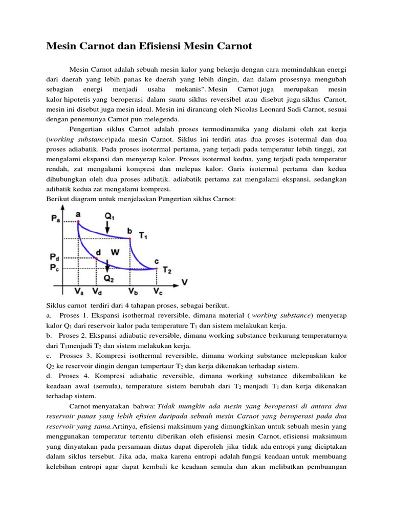 Mesin Carnot | PDF