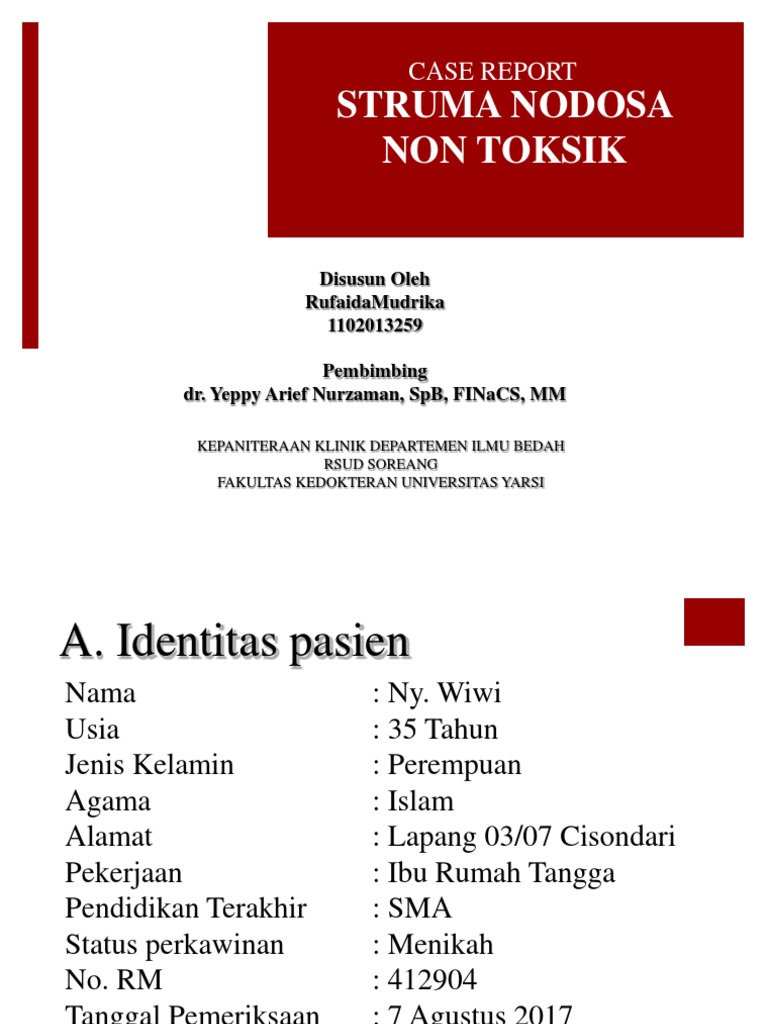 Case Report SNNT Rufaida Mudrika | PDF | Pengembangan Diri | Kesehatan Holistik