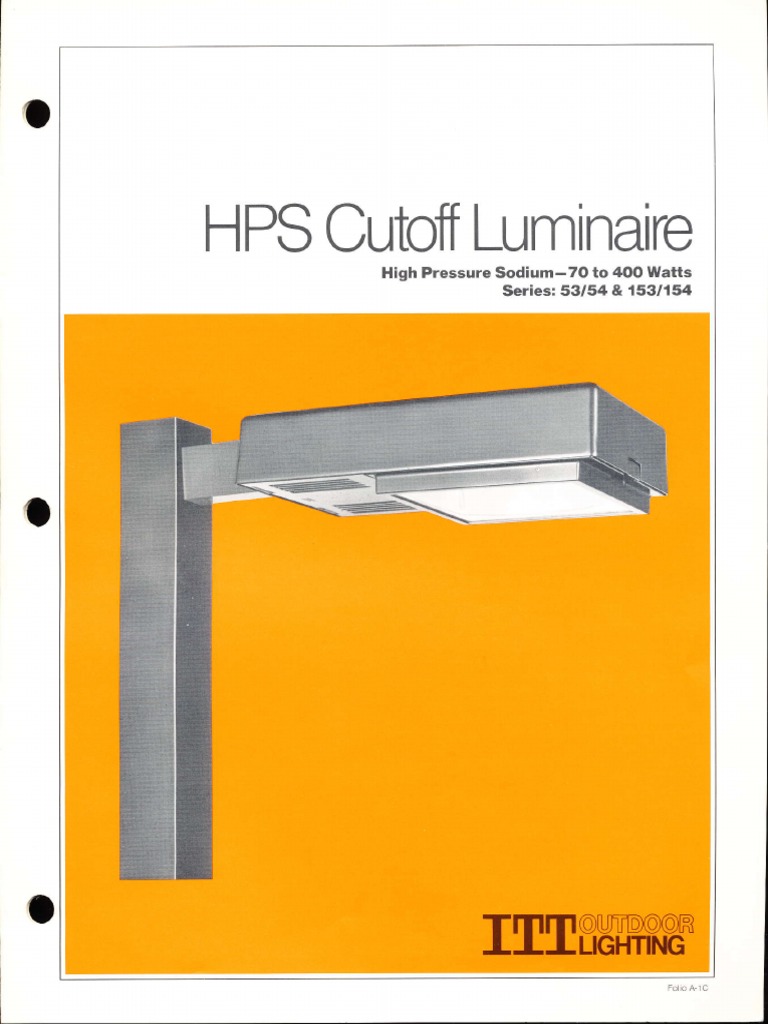 HPS Cutoff Luminaire Specifications | PDF | Architectural Elements ...