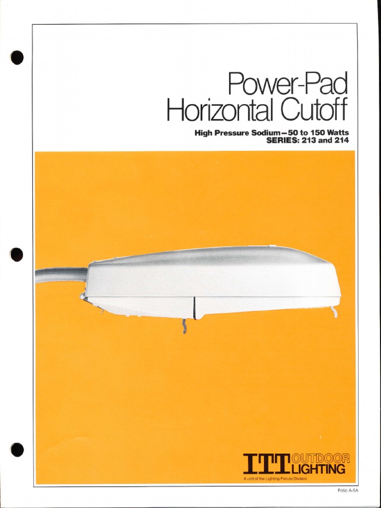 ITT American Electric Power-Pad Horizontal Cutoff Series 213 & 214 Spec ...