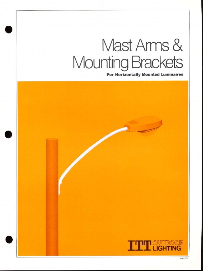 ITT American Electric Mast Arms & Mounting Brackets Spec Sheet 2-79 ...