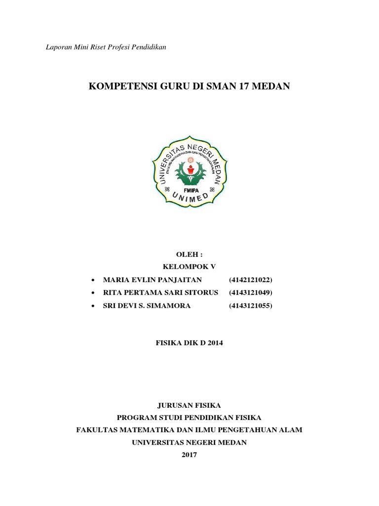 Laporan Mini Riset Profesi Pendidikan | PDF