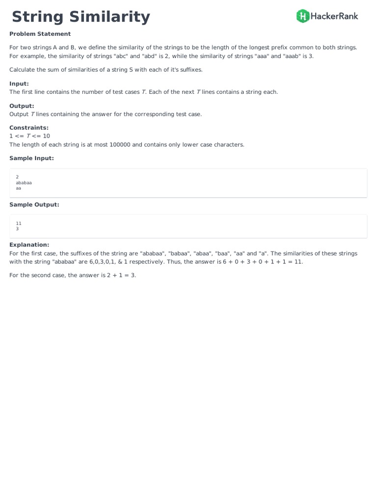 String Similarity English | PDF