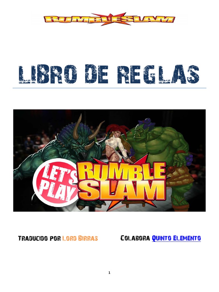 Rumbleslam Esp | PDF | Tensor | Deportes individuales